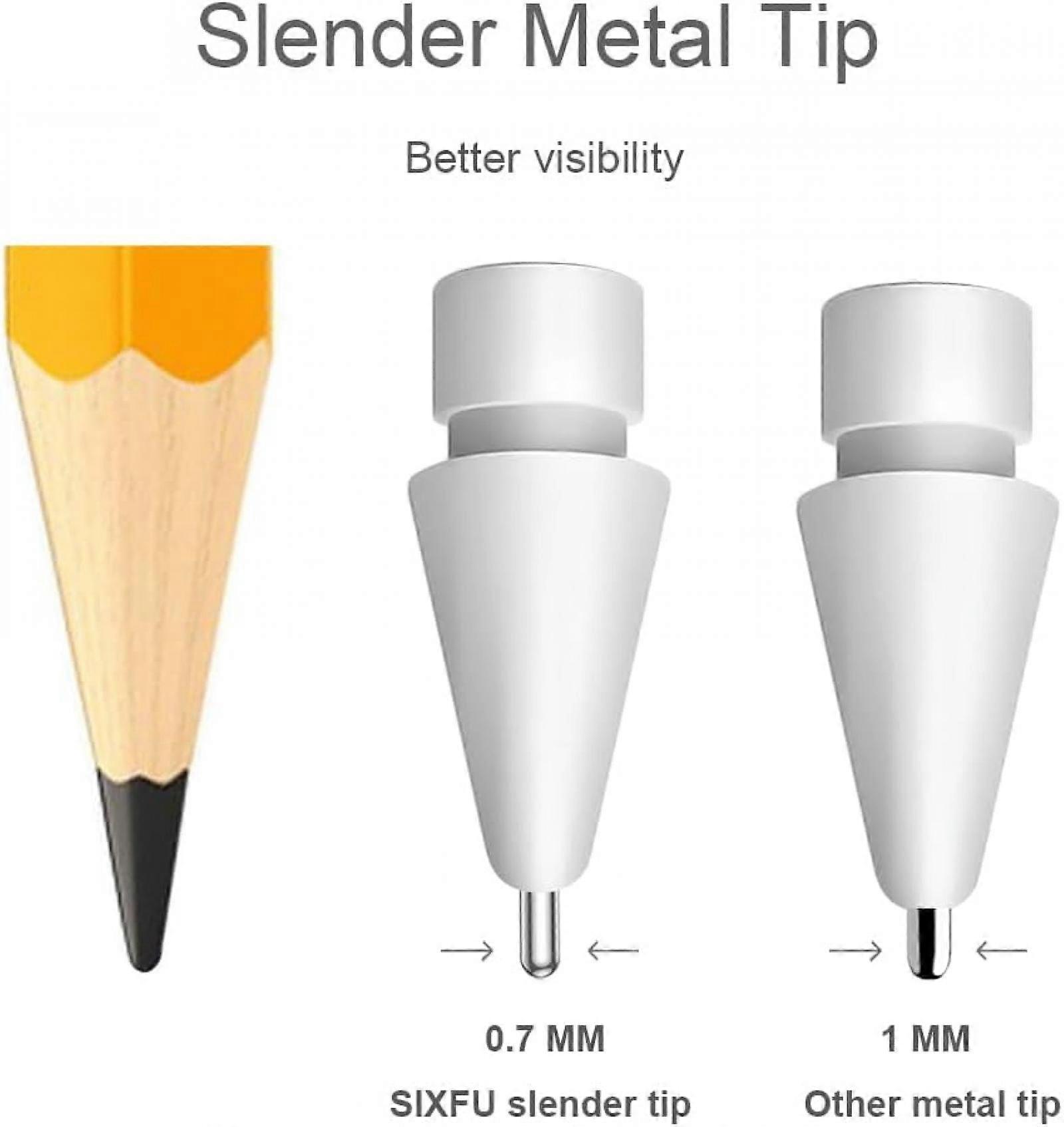Upgraded Replacement Tips for Apple Pencil, Mix Metal Tips for Apple ...