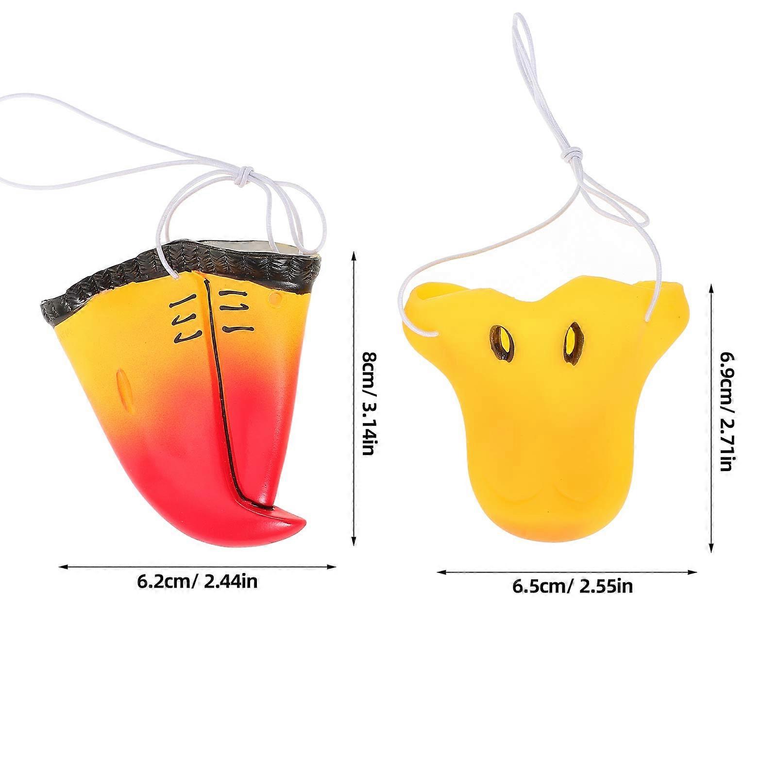 2pcs Duck And Parrot Nose Cosplay Prop Animal Beak Prop Halloween ...