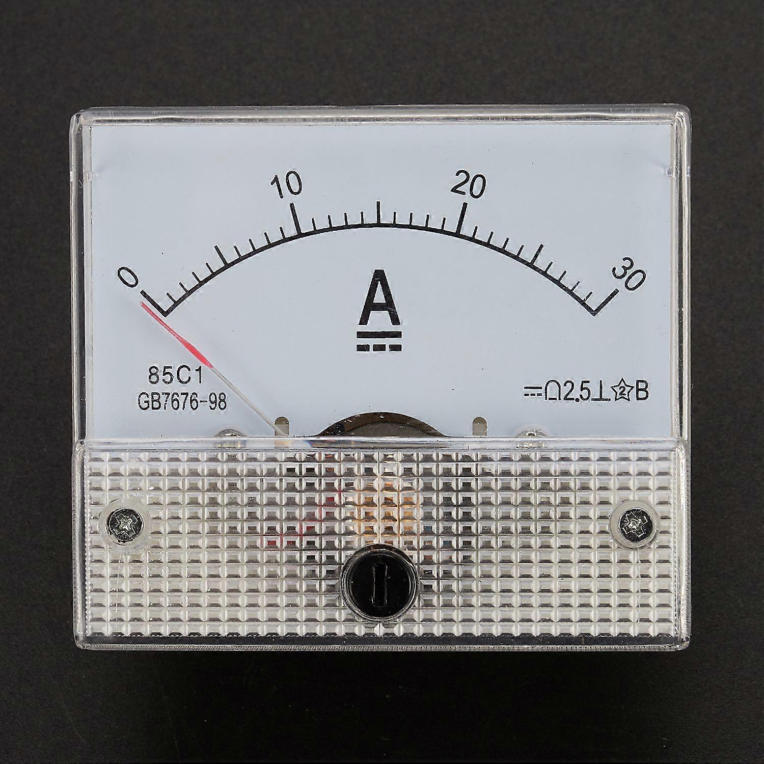 85C1-A Dc Analog Ampere Meter Panel Meter Gauge 30A Amp Gauge Current ...