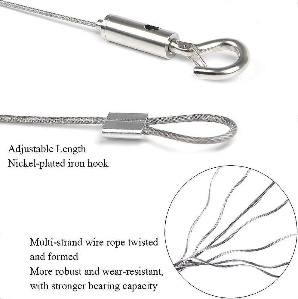 2pcs Stainless Steel Frame Hanging Wire Galvanised Steel Cable with ...