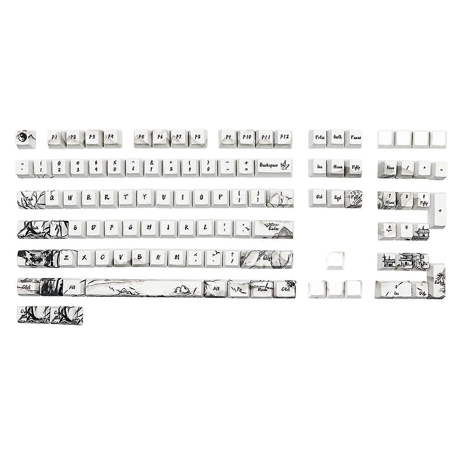 68/71/110 Keys OEM Profile Custom Keycap PBT Dye Sublimation for GK61 ...