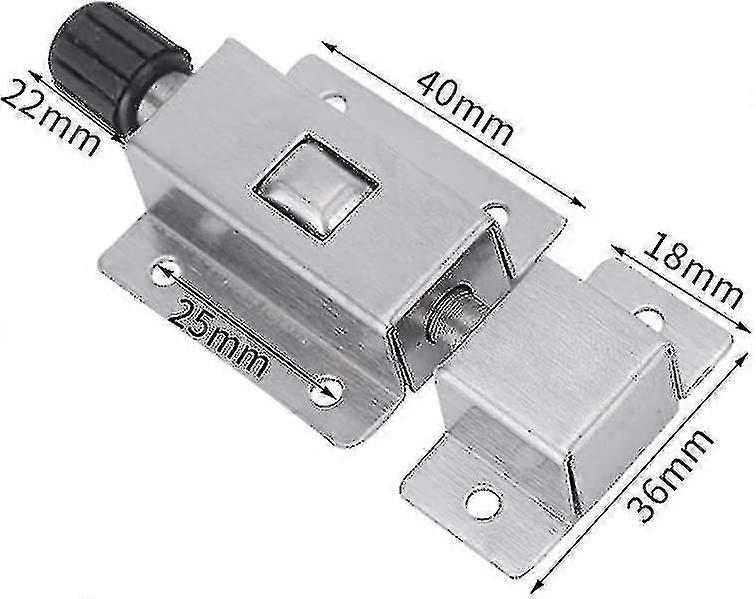 4 Piece Spring Loaded Automatic Sliding Latch, 2 Inch Stainless Steel ...