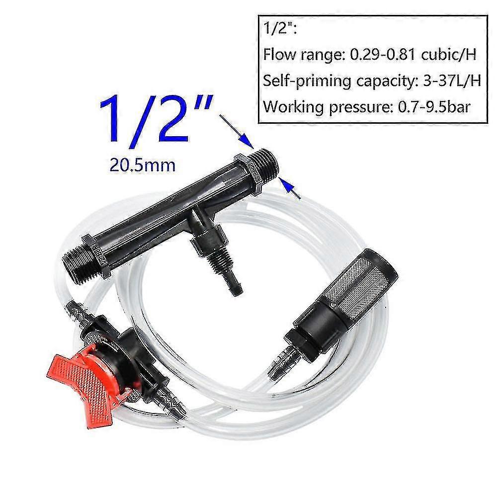 1/2 3/4 1 1.5 Inch Venturi Fertilizer Injector Kits Tap Filter Garden Agriculture Irrigation ...