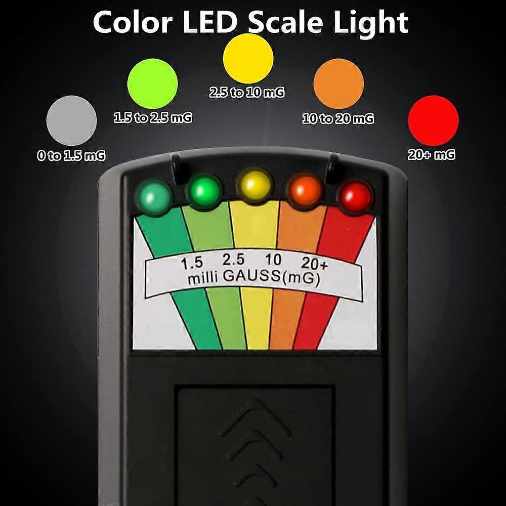 Emf Meter,30-20000Hz Portable Electromagnetic Field Emf Reader, Multi ...