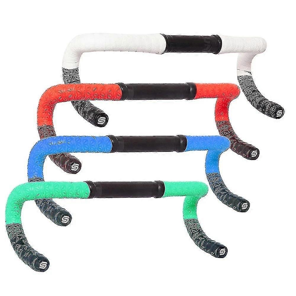 Bike Handlebar Tape Road Bicycle Two-colors Bar Tapes 2 Roll Pu Leather ...