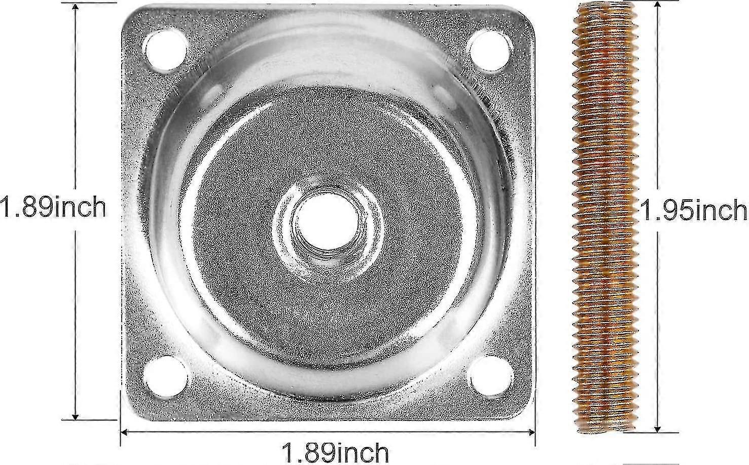 14 Degree Angled Leg Mounting Plates Furniture Table Leg Attachment ...