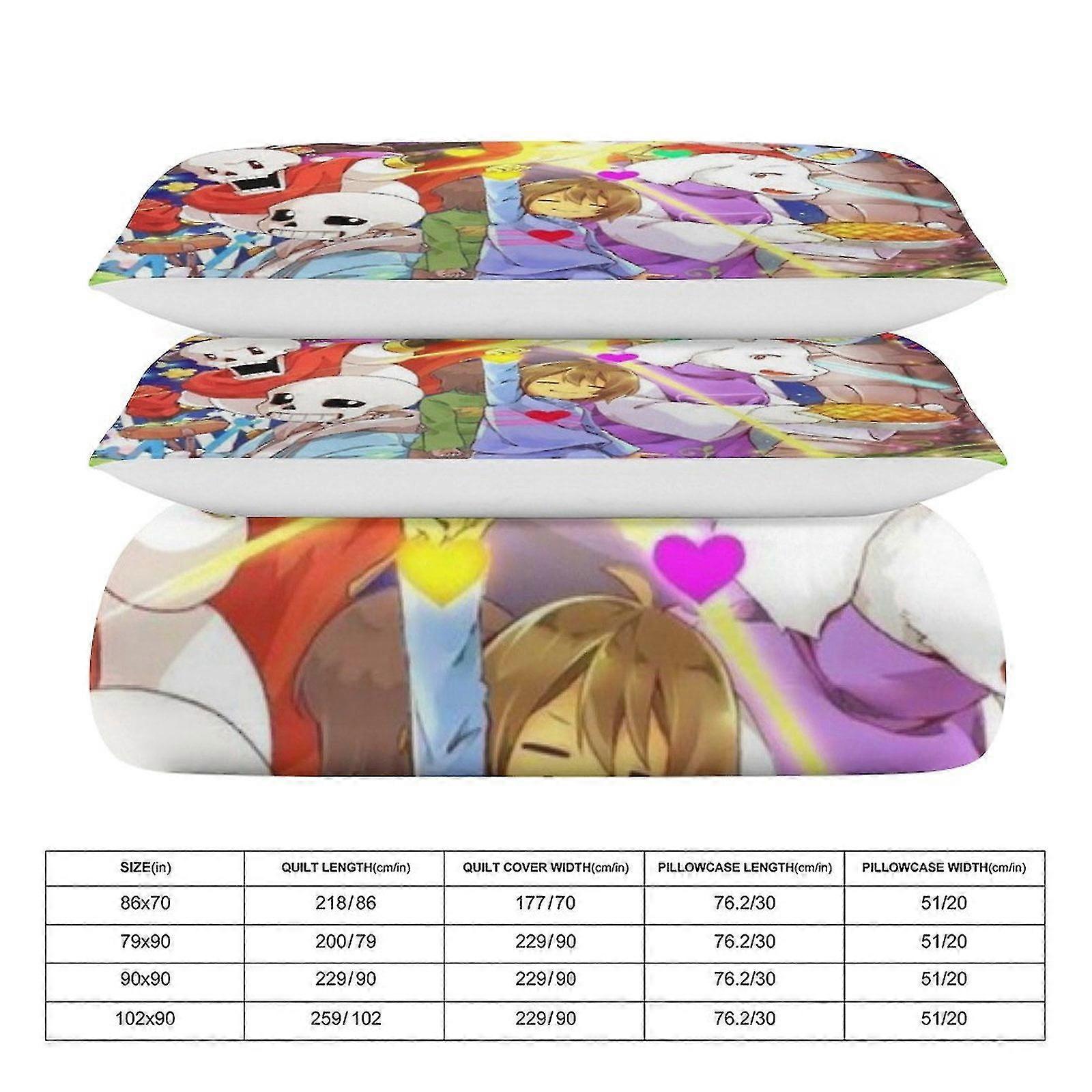 b1165 Bed Sheets Undertale Sans Duvet Duvet Cover 3 Piece Bedding Set 1 ...