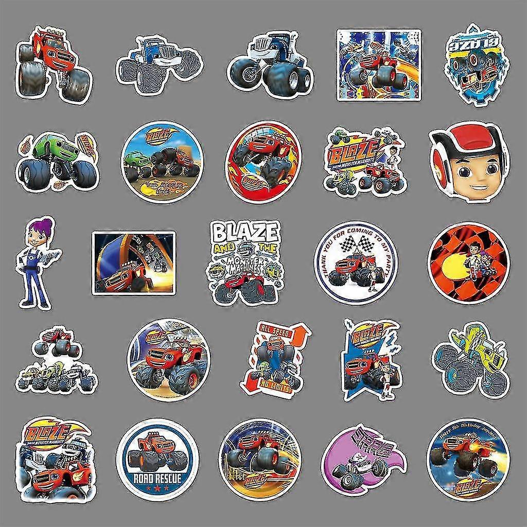 50pcs/set Anime Blaze Monster Machines Fire Cyclone Fighting Convoy ...