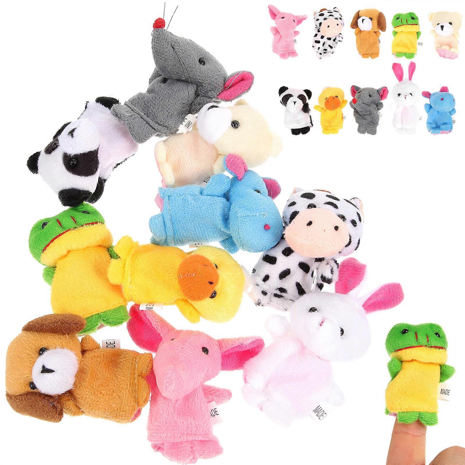 20 pcs Finger Puppets Hand Finger Puppets Toy Mini Animal Figures ...