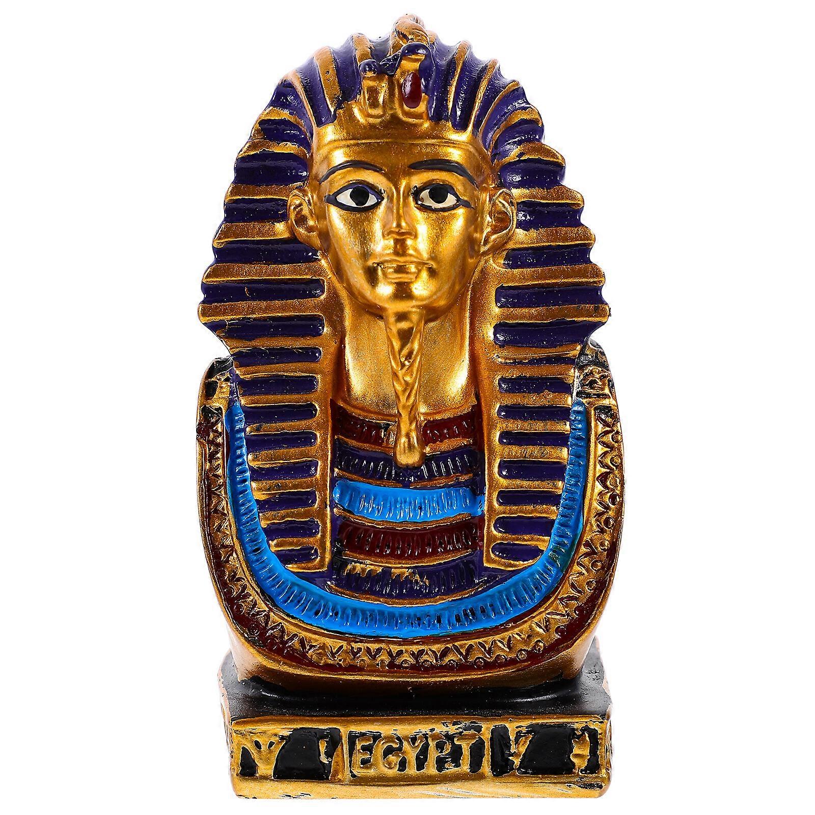 Egyptian Style Pharaoh Resin Decor Tabletop Retro Egyptian Pharaoh ...