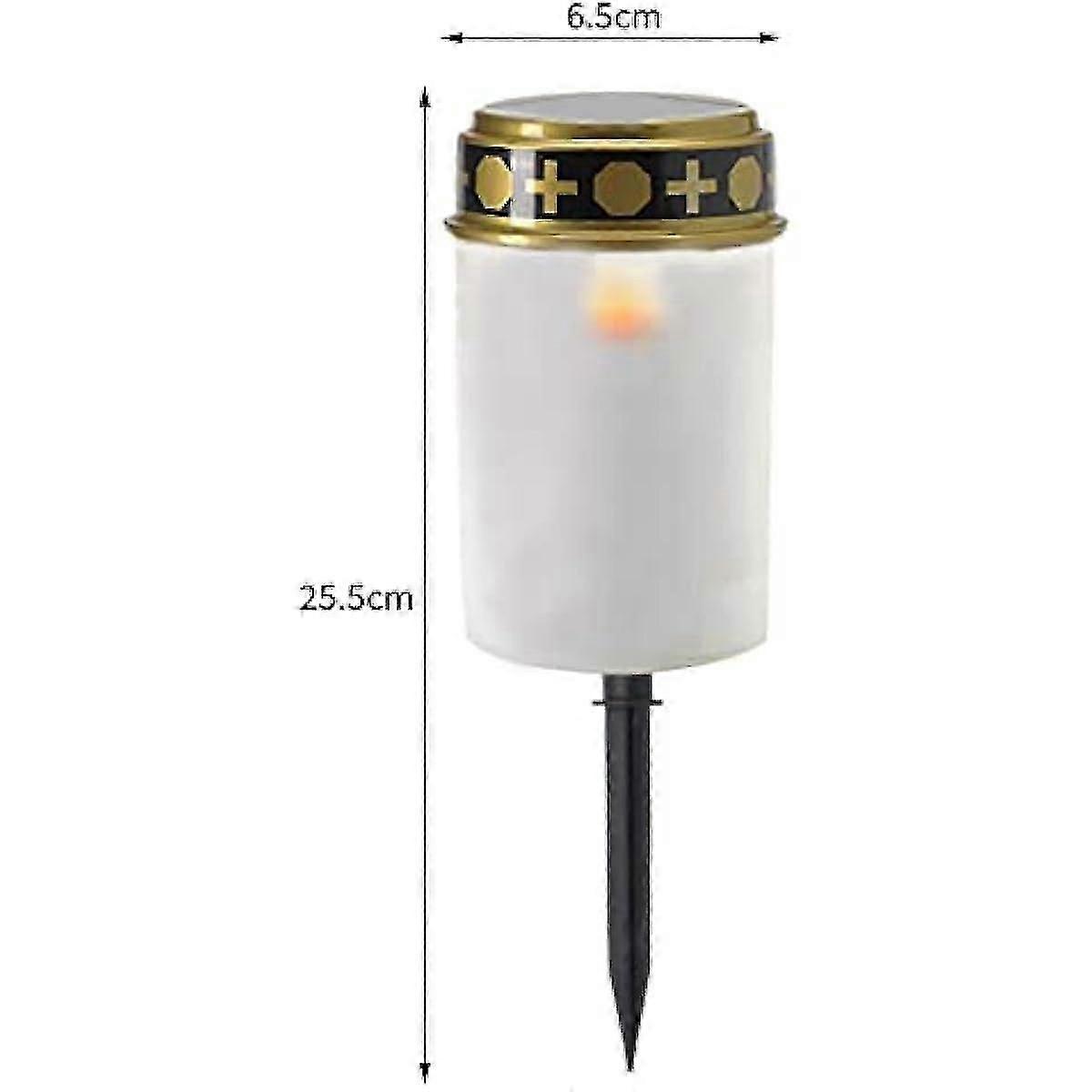 Led Grave Light Solar Lamp White With Solar Cell And Intelligent ...