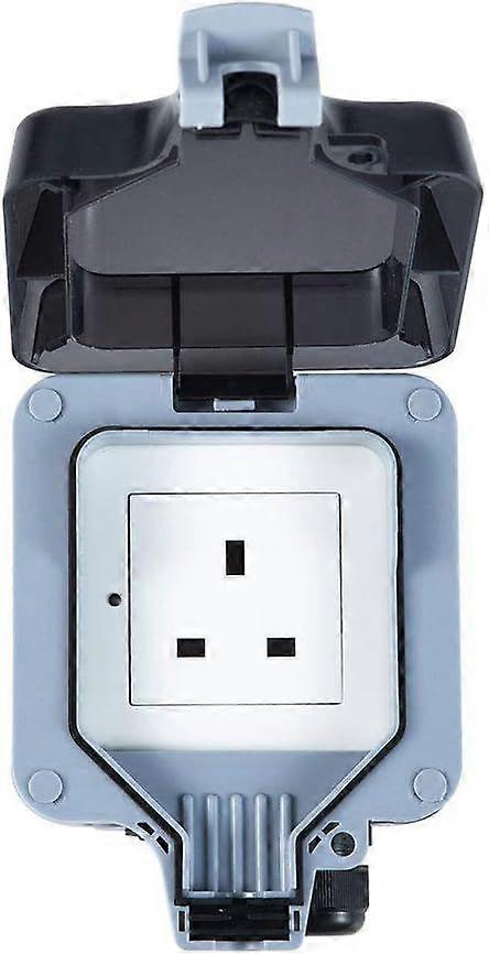 WiFi Waterproof Outdoor Socket 1 Gang 13A Wall Socket with Timer, IP55 ...