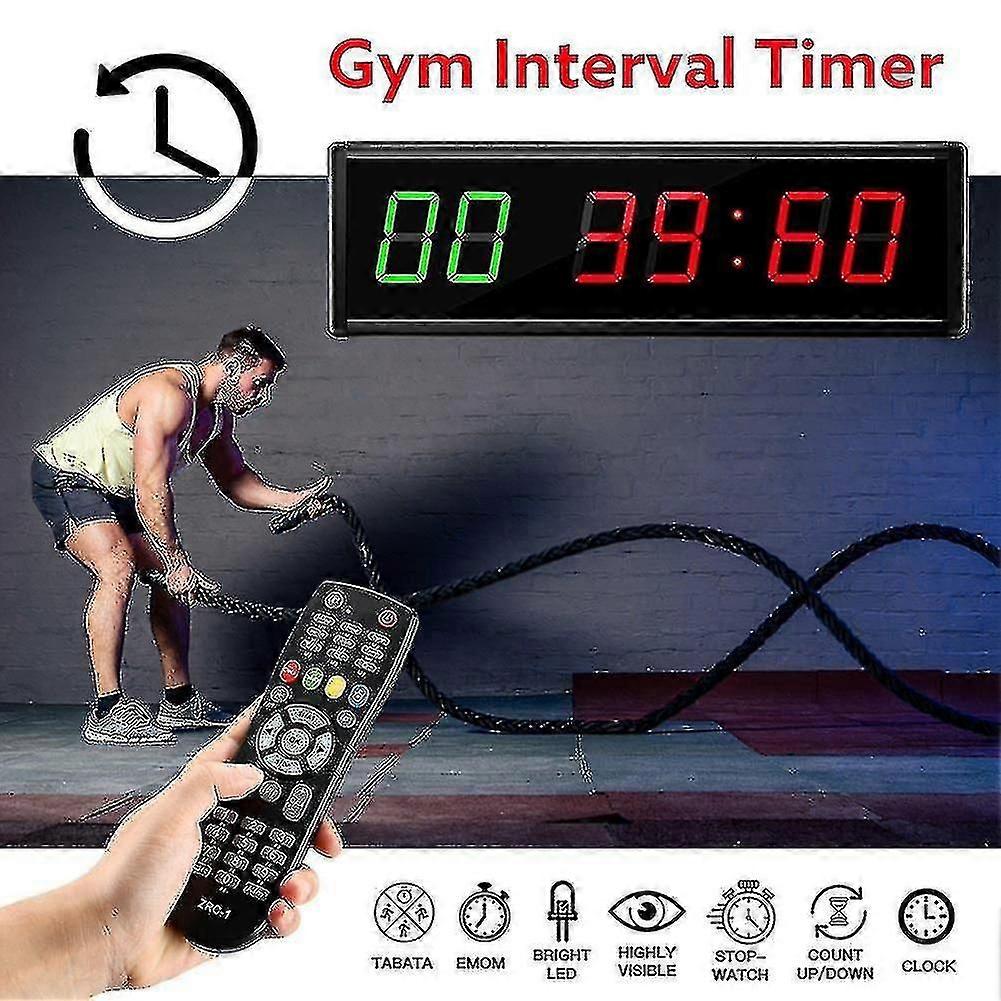 Gym Timer With Remote,interval Timer Stopwatch For Home Gym Fitness ...