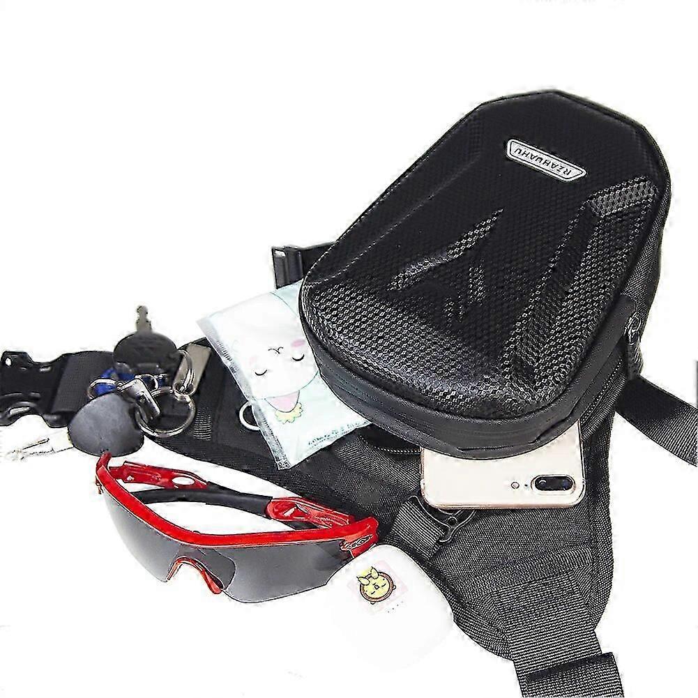 Motorcycle Leg Side Bag Eva Hard Shell Outdoor Casual Waist Bags ...