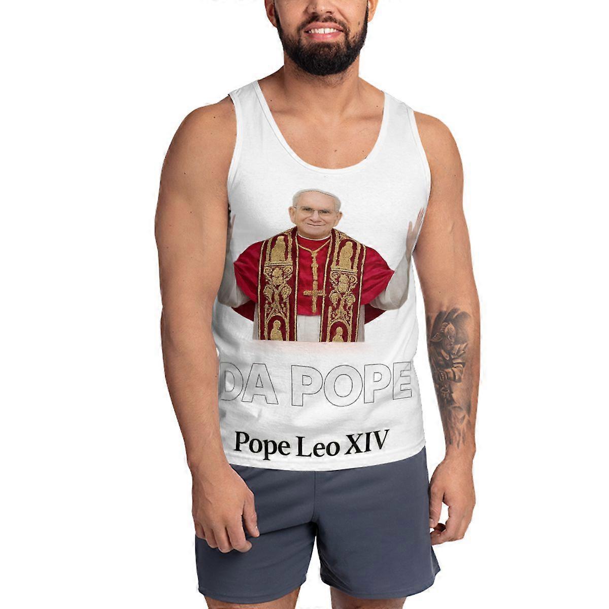 Men's Tank Top DA POPE Pope Leo XIV Graphic Print Vest Catholic Novelty ...