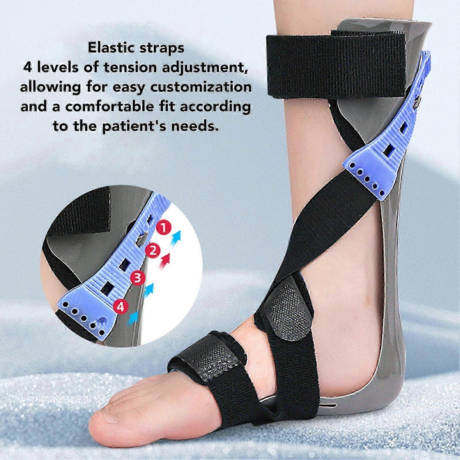 Foot Drop Brace Elastic Straps Ankle Foot Orthosis Posture Correct Half ...
