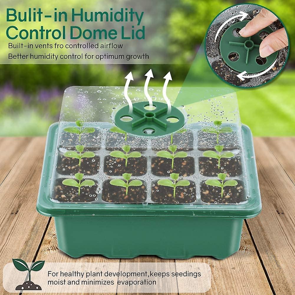 Plant Germination Trays, 3-pack Seedling Starter Trays Seed Starter Kit ...