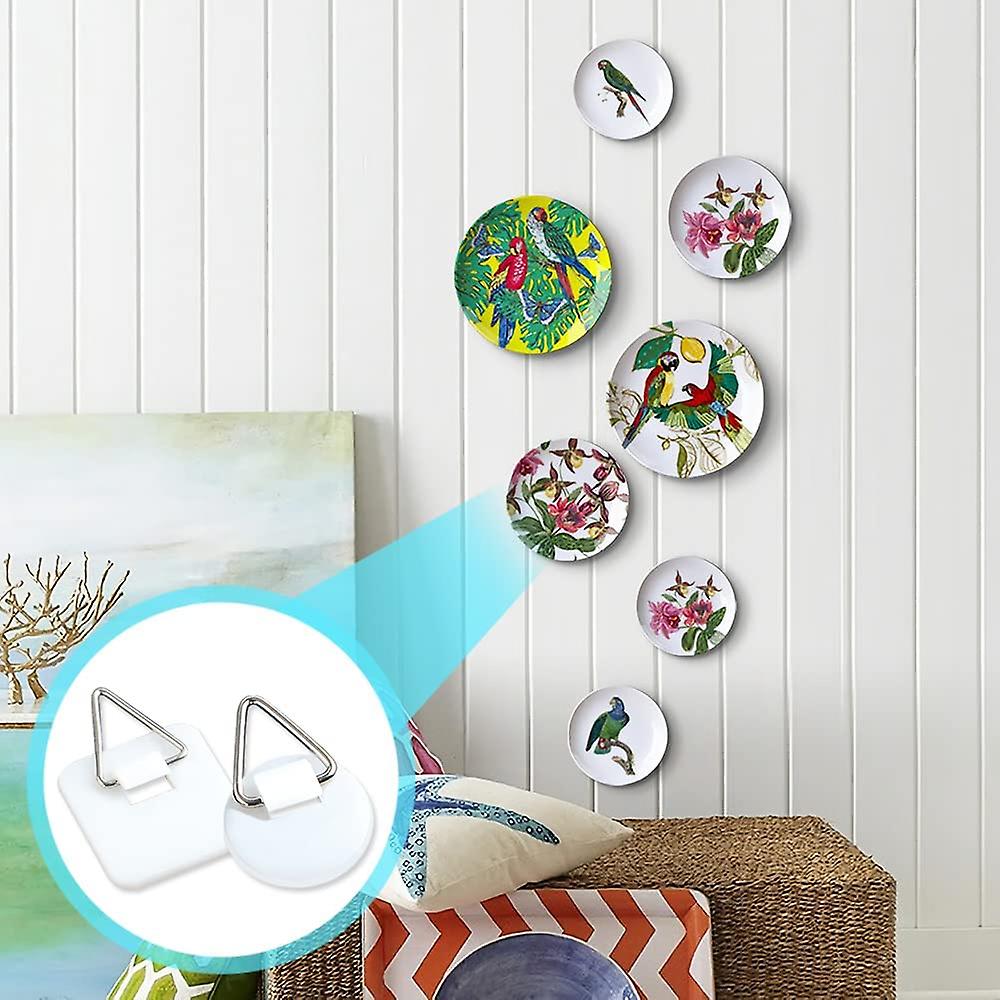 50 Pack 1 Inch Invisible Adhesive Holders, Vertical Adhesive Wall ...