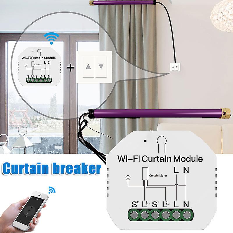 Wifi Smart Curtain Blinds Switch Mobile Phone Remote Timing Control ...