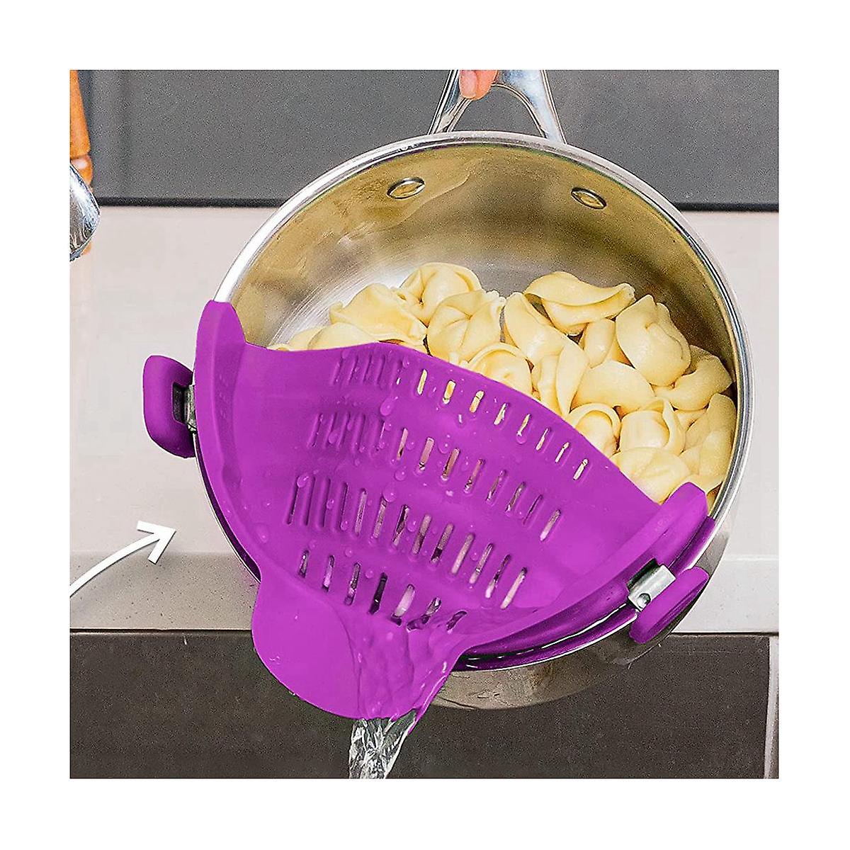 Kitchen Wide Mouth Water Filter Pot Side Drain Stop Pan And Pasta ...