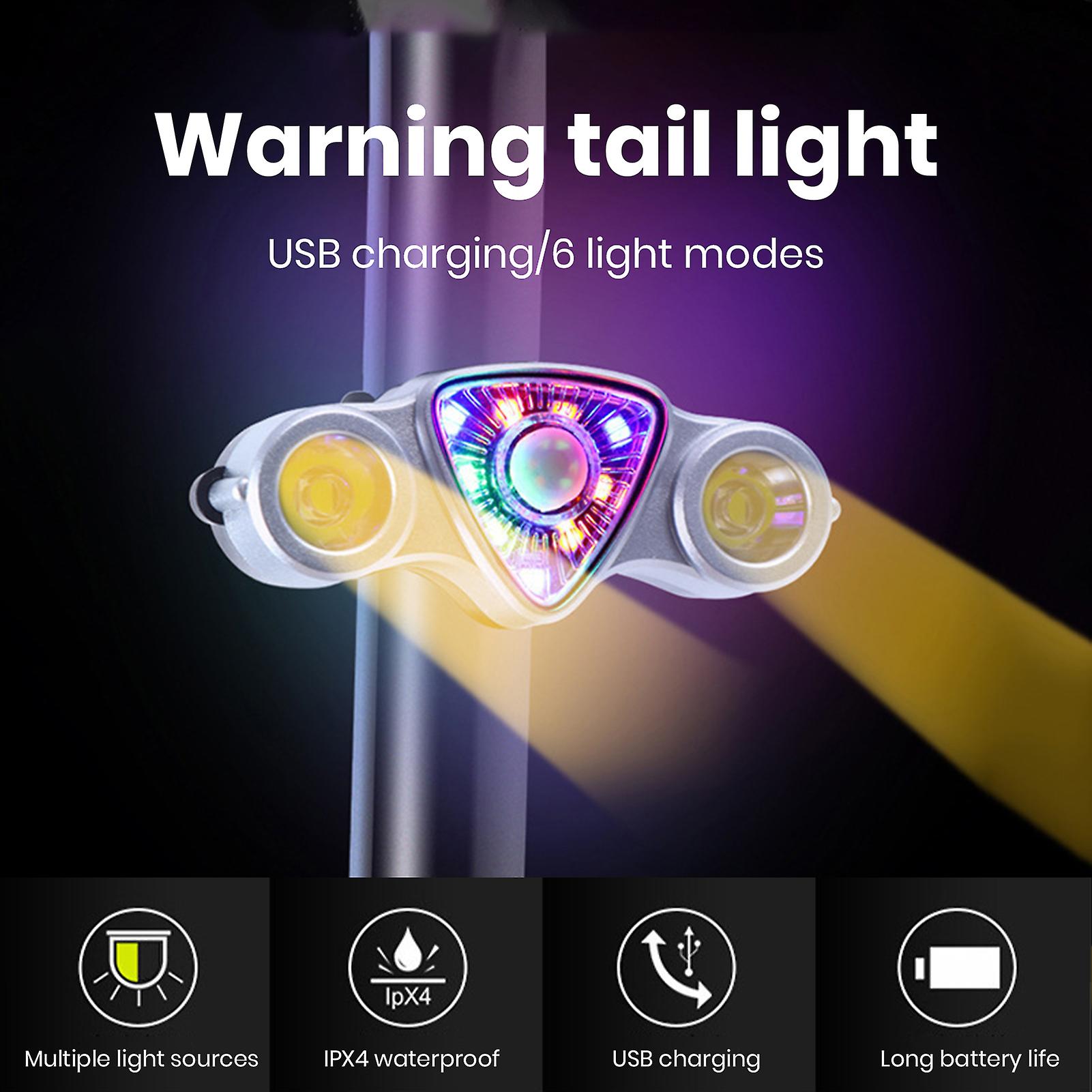 Ultra-Bright Bicycle Tail Light Rechargeable Waterproof Bike Rear Light ...