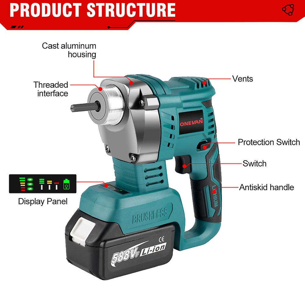 Onevan 1100w 15500vpm Cordless Electric Concrete Vibrator Concrete ...