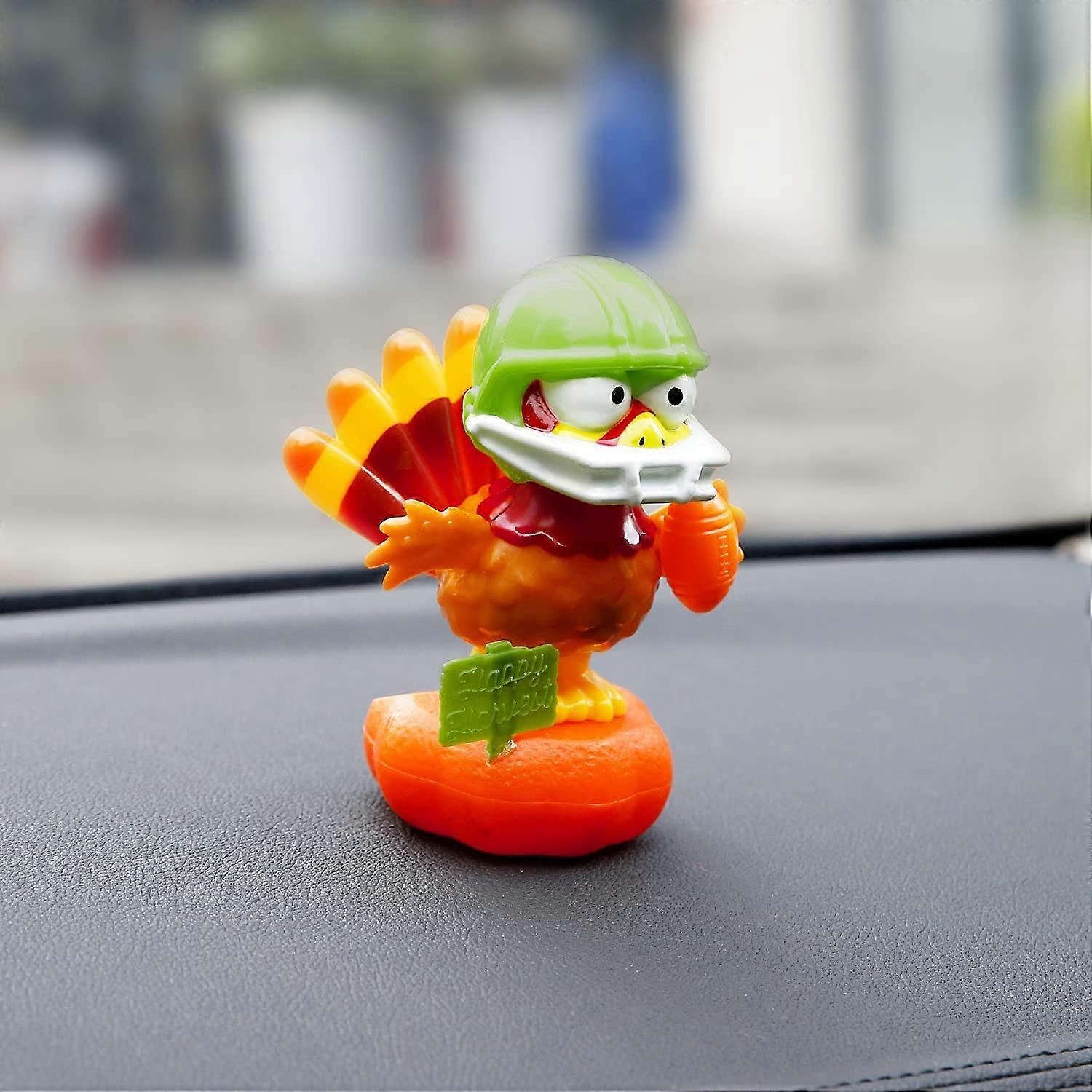 Solar Dancing Animal Car Dashboard Turkey Dancer Decorations Shaking ...