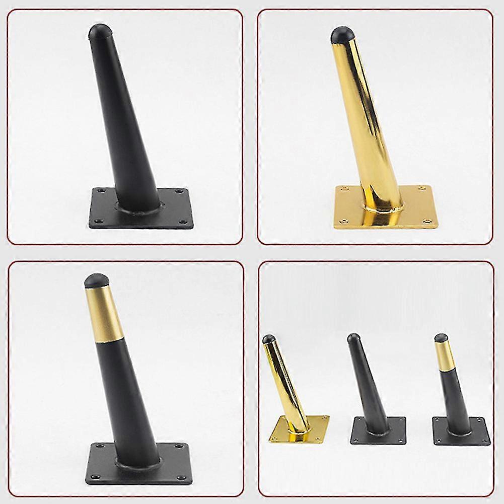 4pcs Furniture Feet Iron Rust-proof Tapered Furniture Legs For Coffee ...