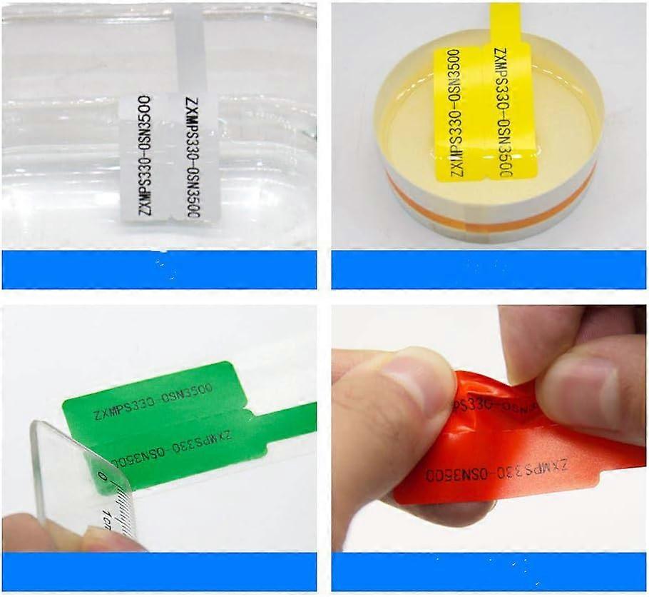 Cable Label,10 Colors 300 Pieces Self Adhesive Cable Labels Waterproof ...