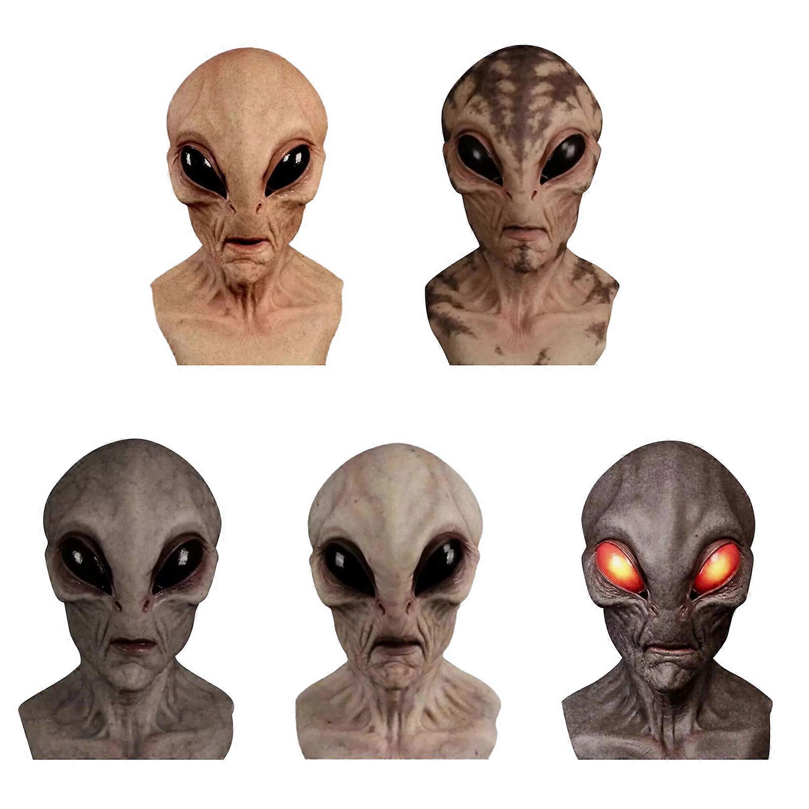 Adult HallowEen DIY Alien Mask Horror Cosplay Costume Party Latex Full ...