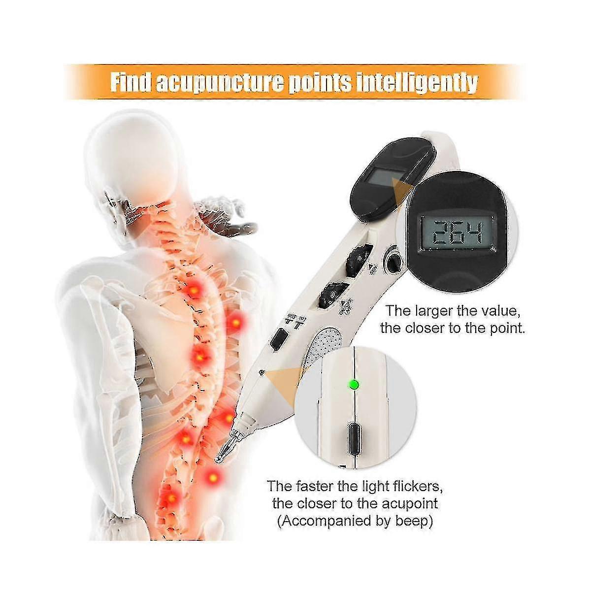 Electronic Acupuncture Pen Tens Point Detector Acupuntura Massage Pain ...