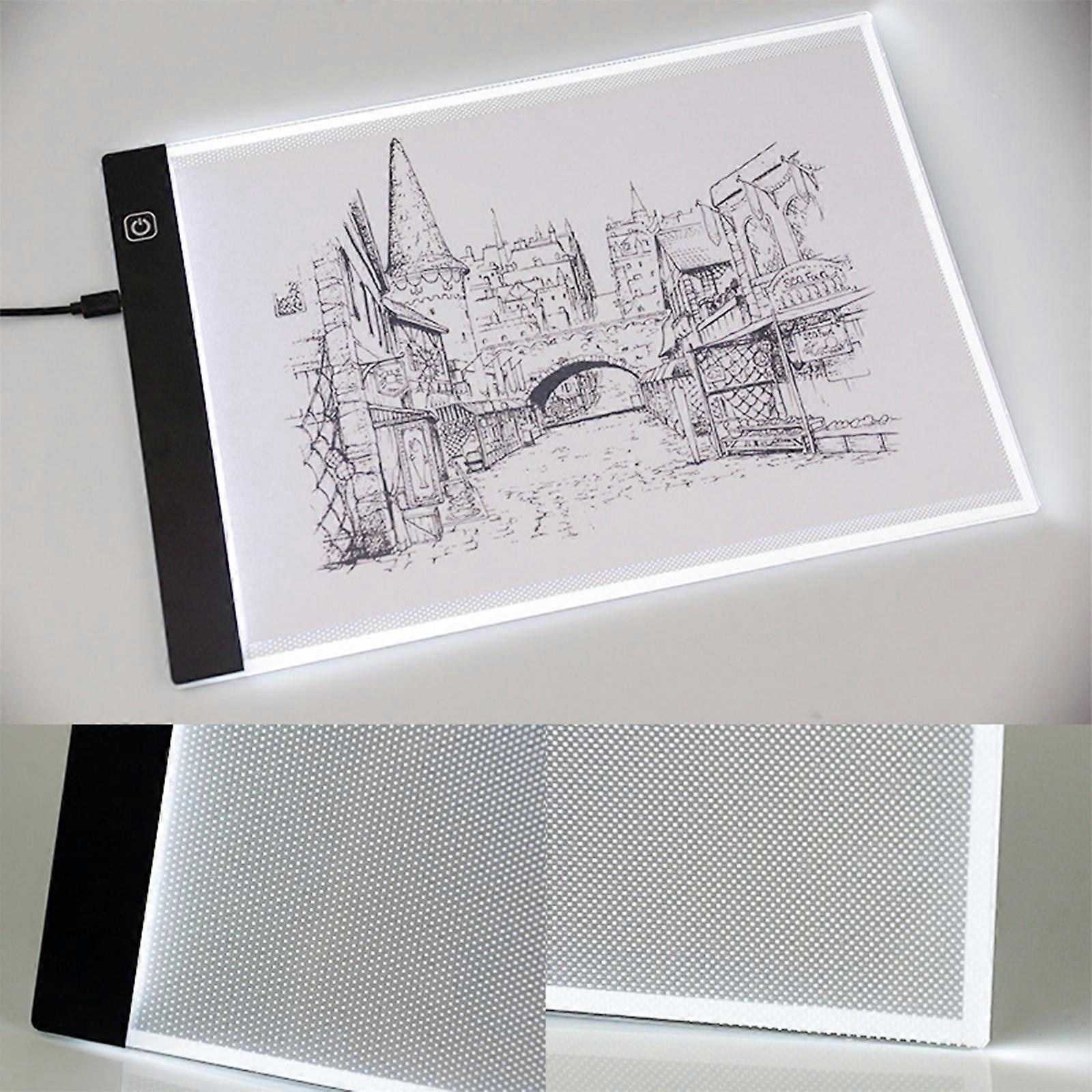 Portable A4 Tracing LED Copy Board Light Box Slim Light Pad USB Power Copy Drawing Board Tracing ...