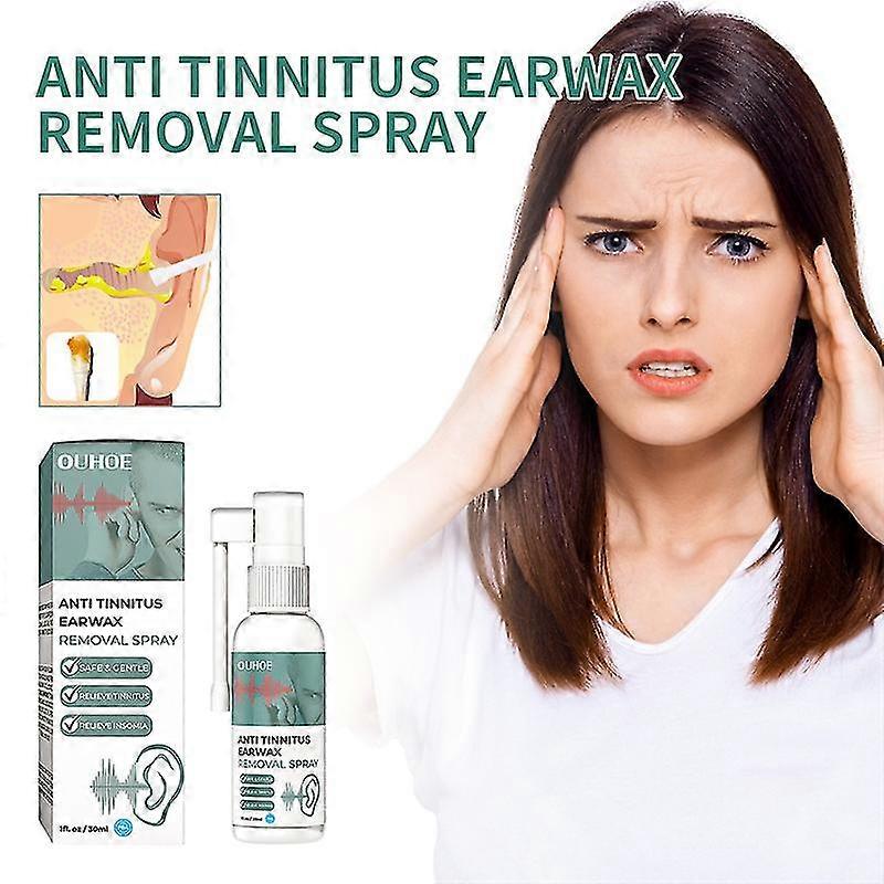 Tinnitus Relief Spray Relieve Deafness Ear Wax Remover Spray Ear ...