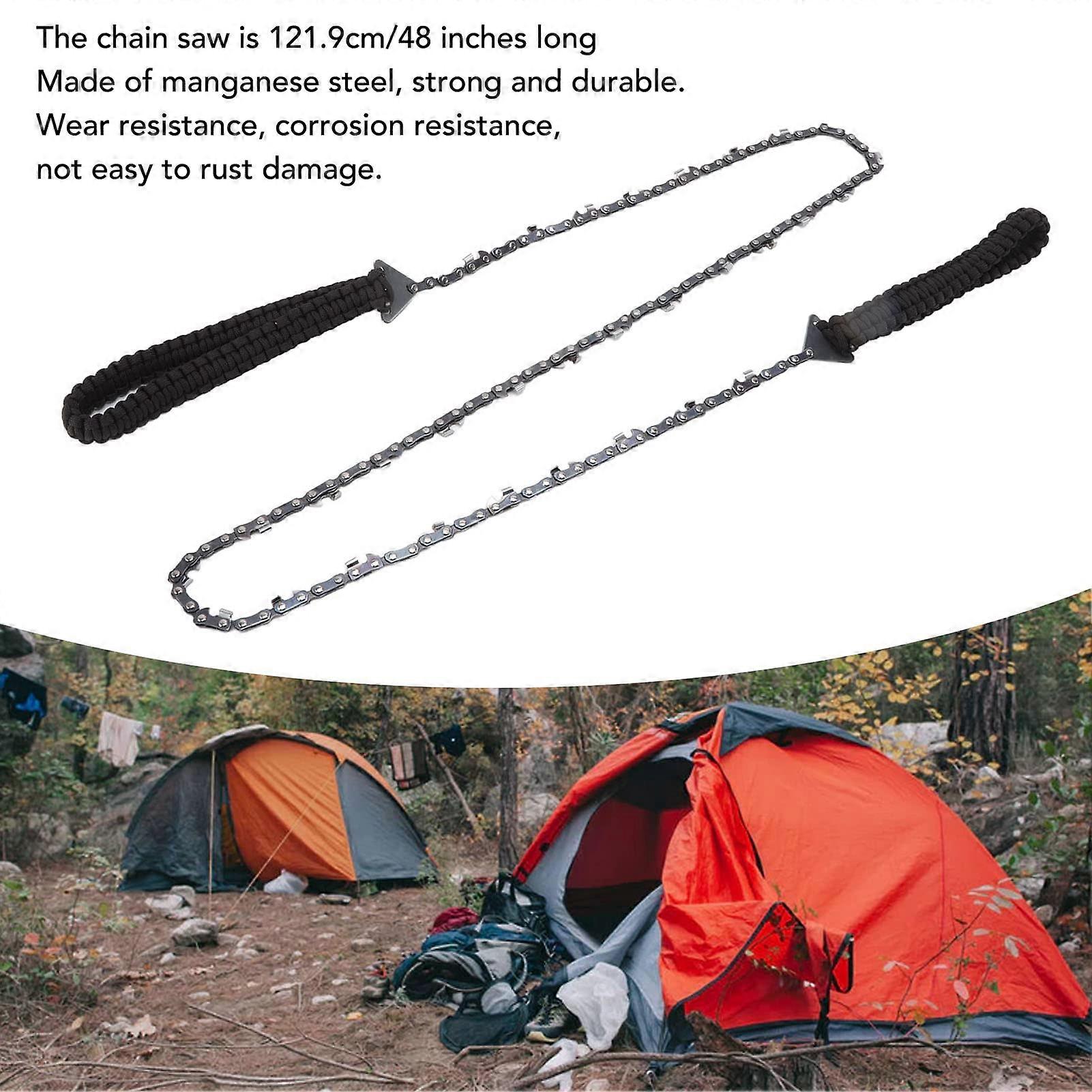 48 Inch Rope Saw, Manganese Steel Hand Chain Saw, Pocket Chainsaw, High ...