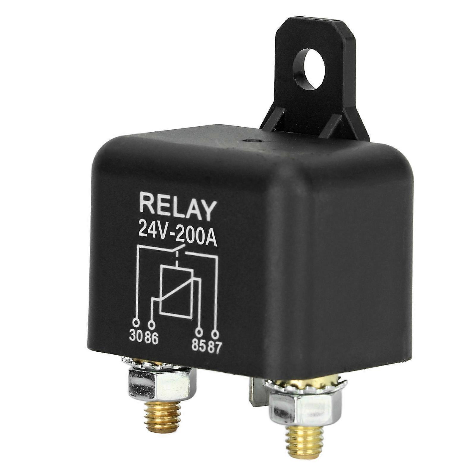 24V 200A Car Start Relay High Current Normally Open Brass Coil Vehicle ...