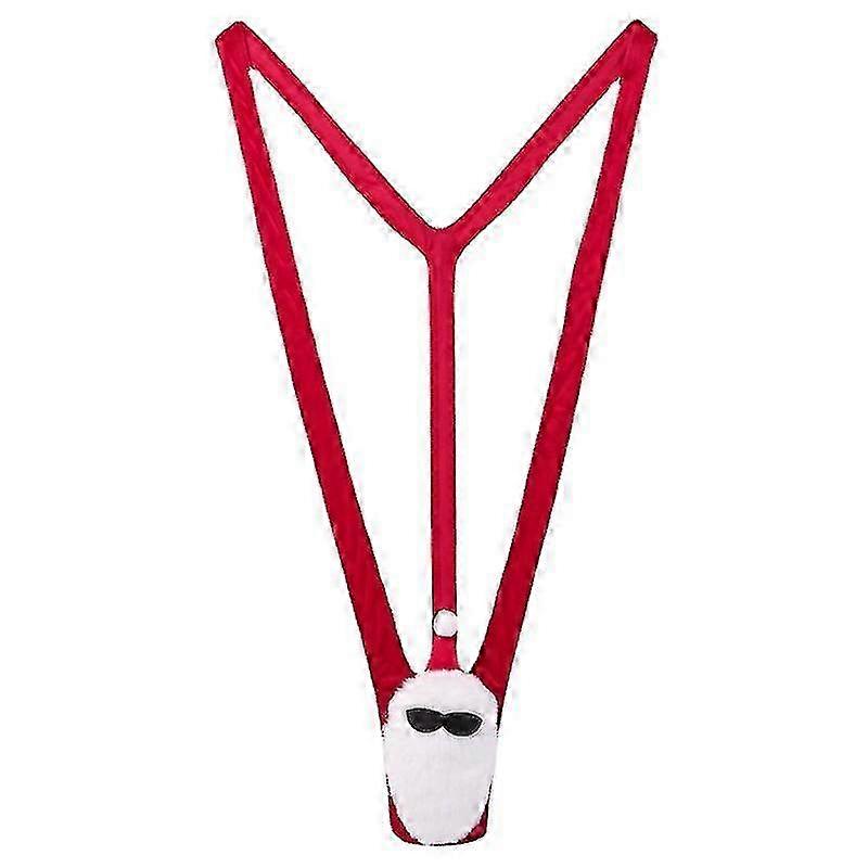 One Mankini Santa Men's Swimsuit Borat Thong Dress Up Stag Party ...