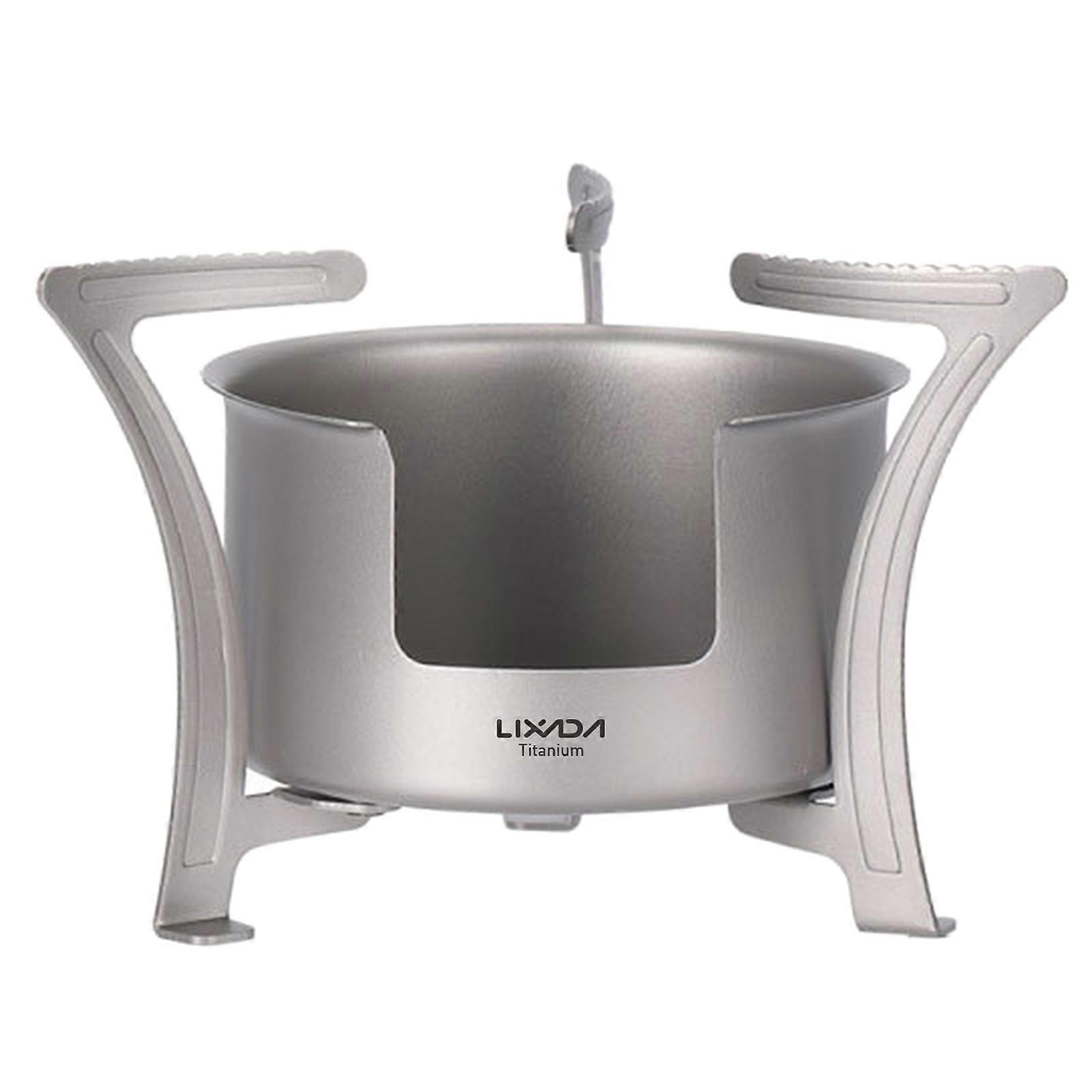 LIXADA Titanium Camping Stove Alcohol Stove Ultralight Mini Pocket ...