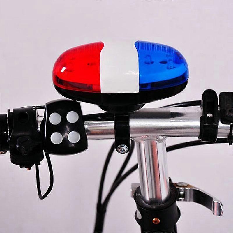 Bicycle 6 Flashing LED 4 Sounds Police Siren Trumpet Horn Bell Bike ...