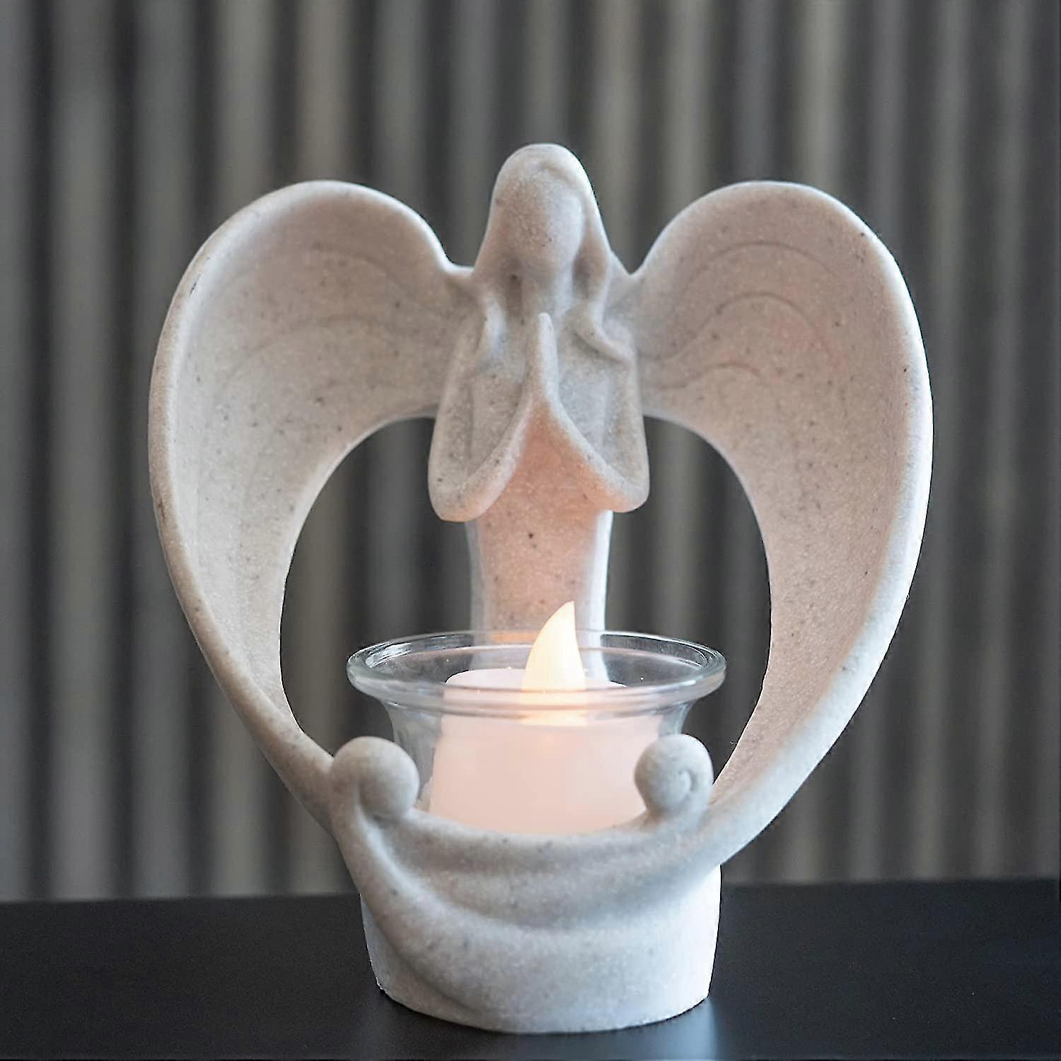 Angel Figurines Tealight Candle Holder, Sympathy Gifts For Loss Of ...
