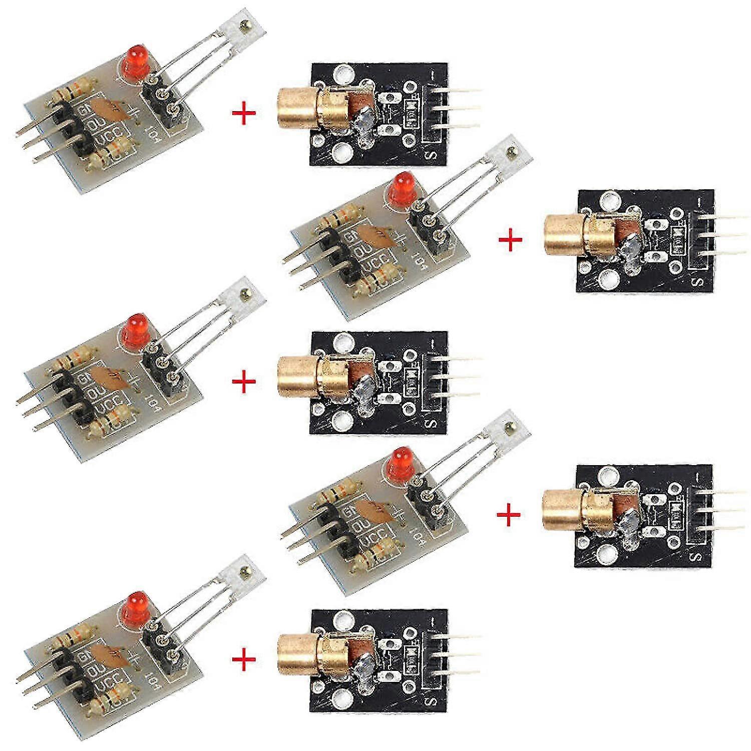 10 Pairs Sensor Module Board Laser-receiver Transmitter, Laser-receiver ...