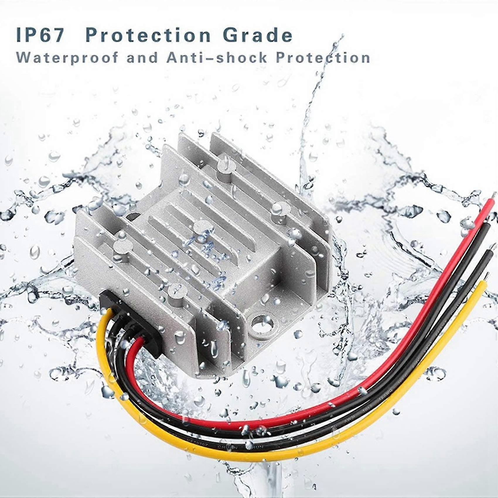 DC Reducer Converter DC 8V-40V to 12V 3A 36W Voltage Regulator Power Converter Module ...