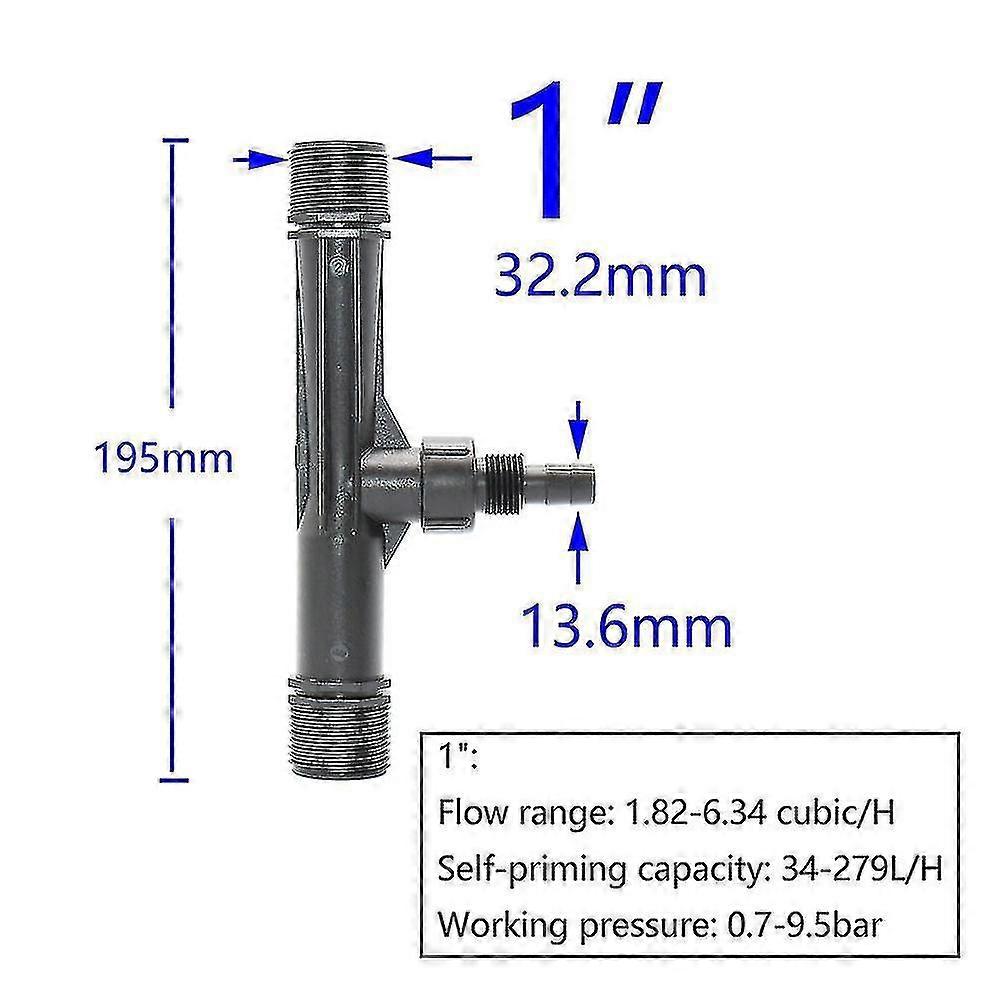 1/2 3/4 1 1.5 Inch Venturi Fertilizer Injector Kits Tap Filter Garden Agriculture Irrigation ...