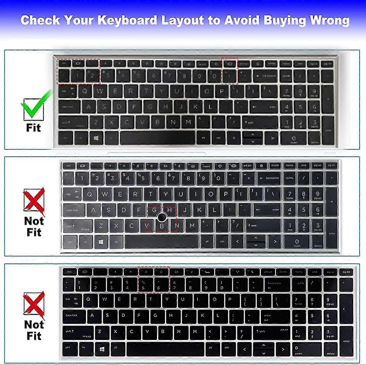 Keyboard Cover For 2022 2021 Hp Probook 450 G8 G9 15.6"/ Probook 455 G8 ...