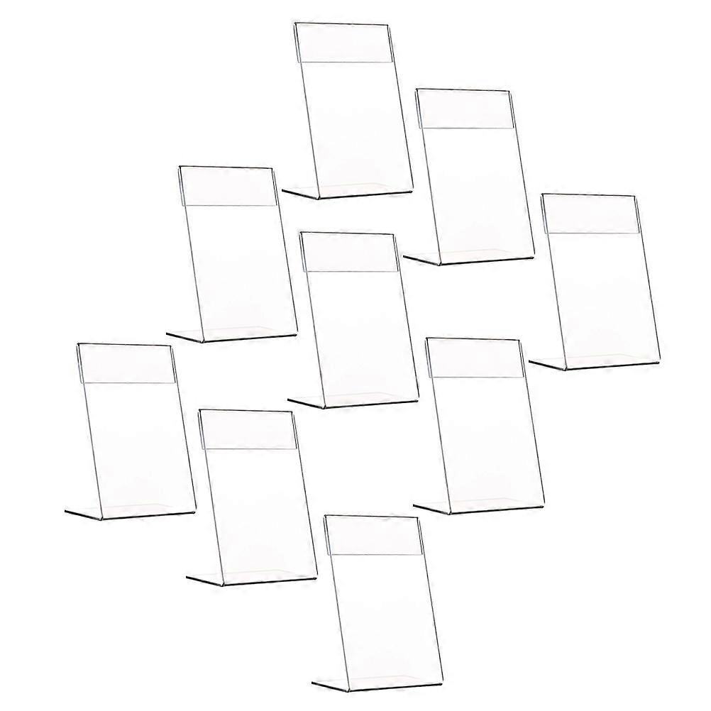 9 Pcs Picture Stand Easel Flyer Holder Plastic Sign Holder Desktpo Menu ...
