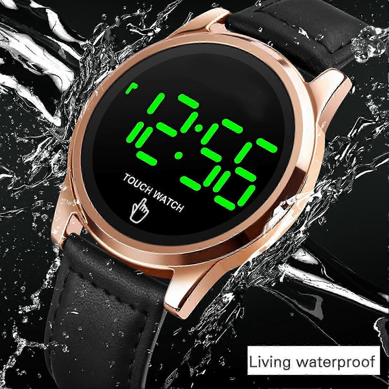 Fashion Led Digital Watches Men Touching Screen Deep Waterproof Sports ...