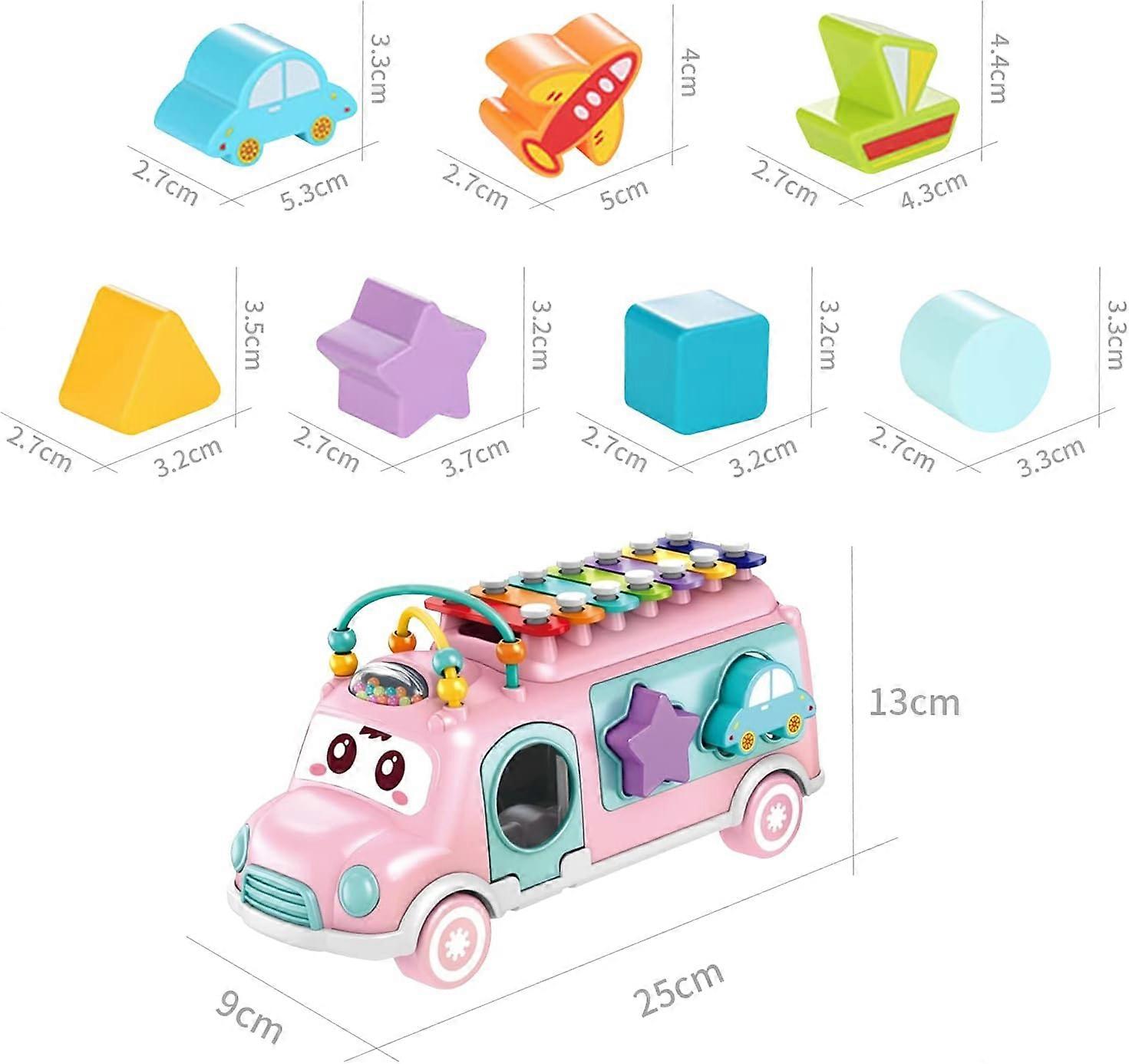 Educational Mini School bus Toys , Children Xylophone Multicolour ...