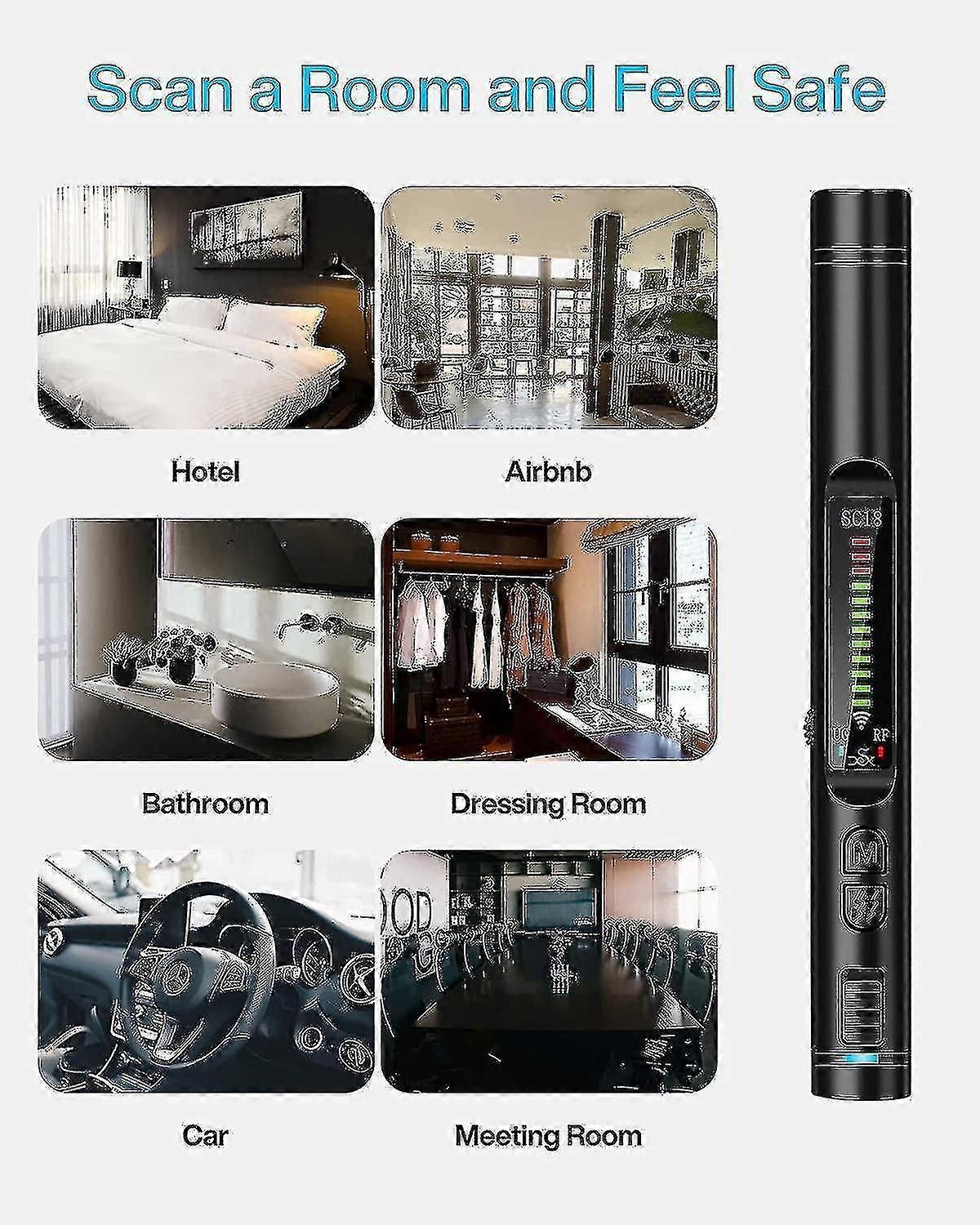 Detector, Gps Tracker Detection, Rf Signal Scanner With 1m-8g Hz Wide ...