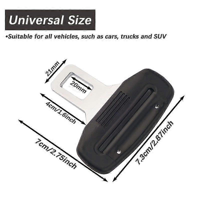 4pcs Seat Belt Alarm Stopper Car Seat Belt Buckle Stainless Steel Belt ...
