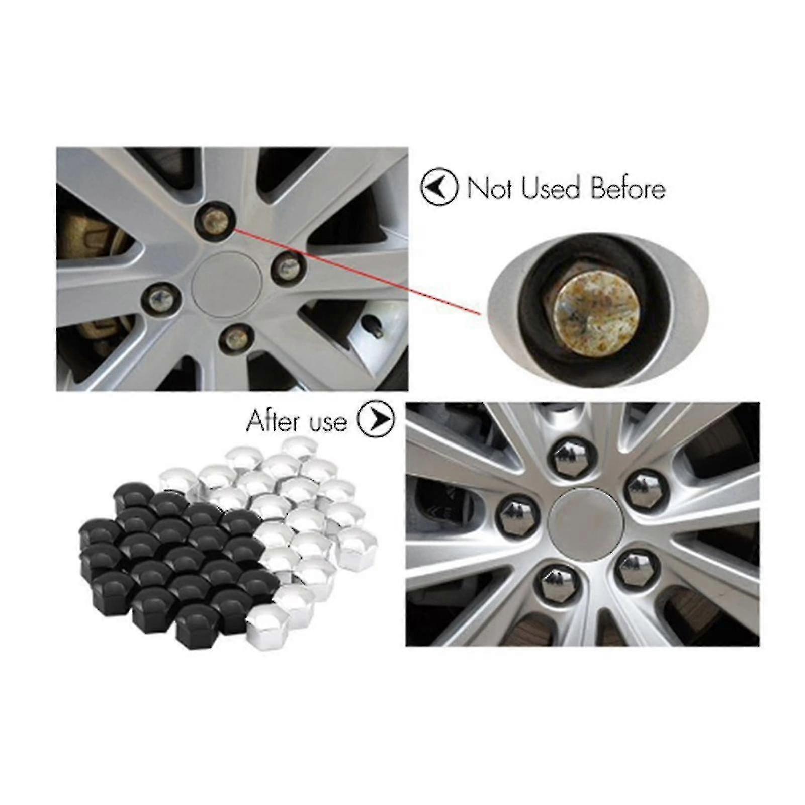 20pcs Car Wheel Nut Caps With Remover Tool Anti-rust Auto Hub Screw ...