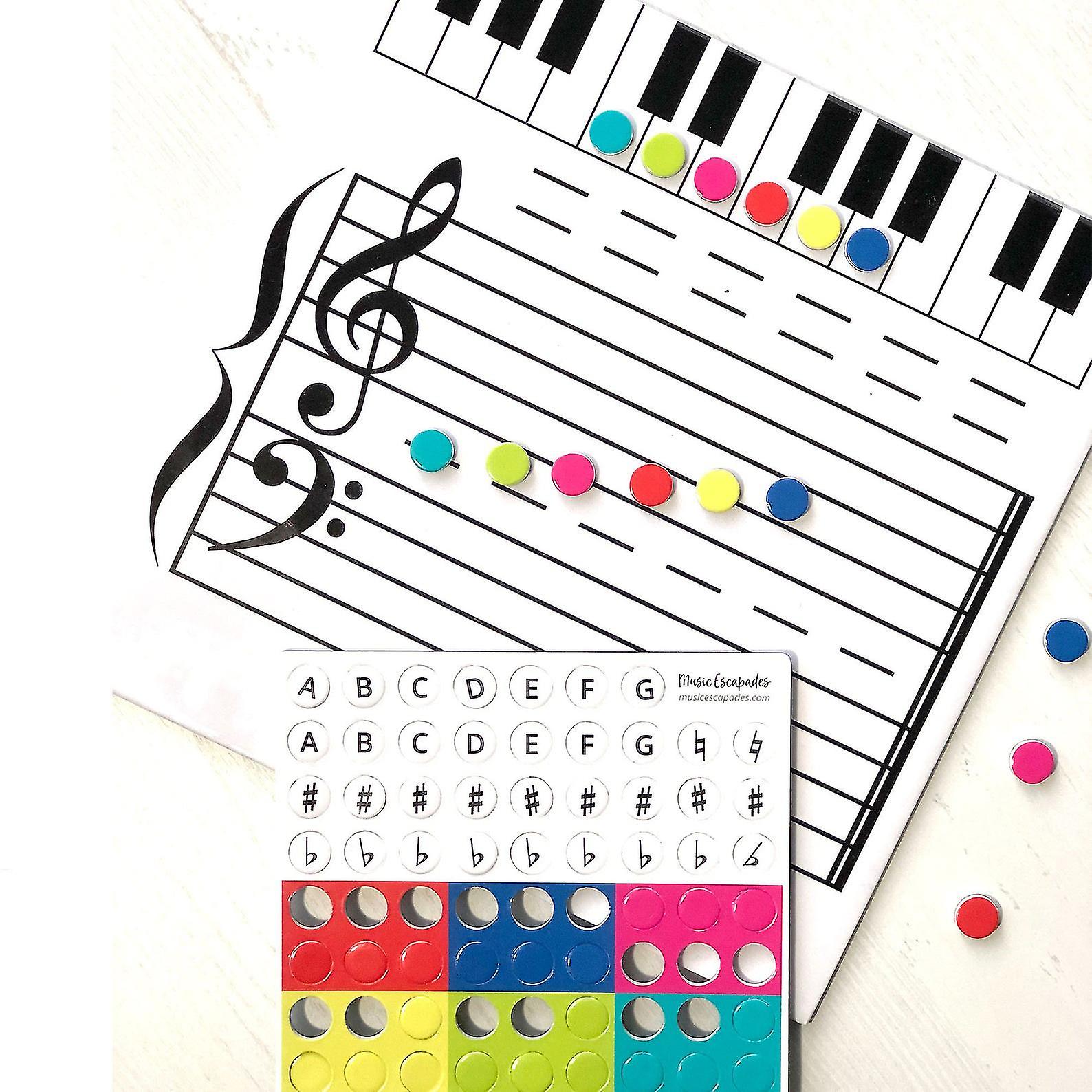 Magnetic Music Staff Board With Erase Pen And Note Sticker Music ...